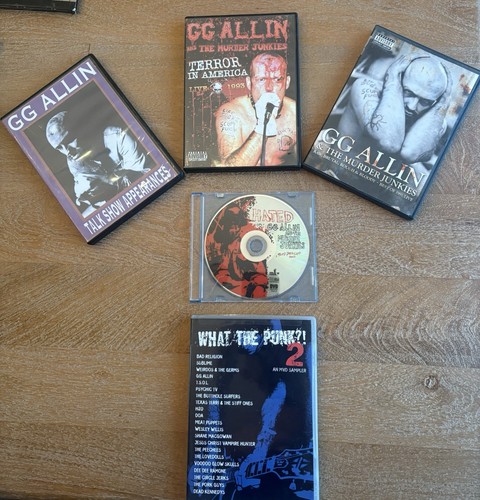 GG Allin DVD Collection - 5 Total DVDs - The Murder Junkies | eBay