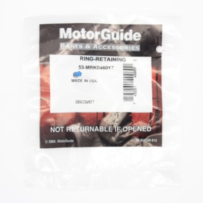 Motor Guide Retaining Ring Part Number - 53-MRK04601T | eBay