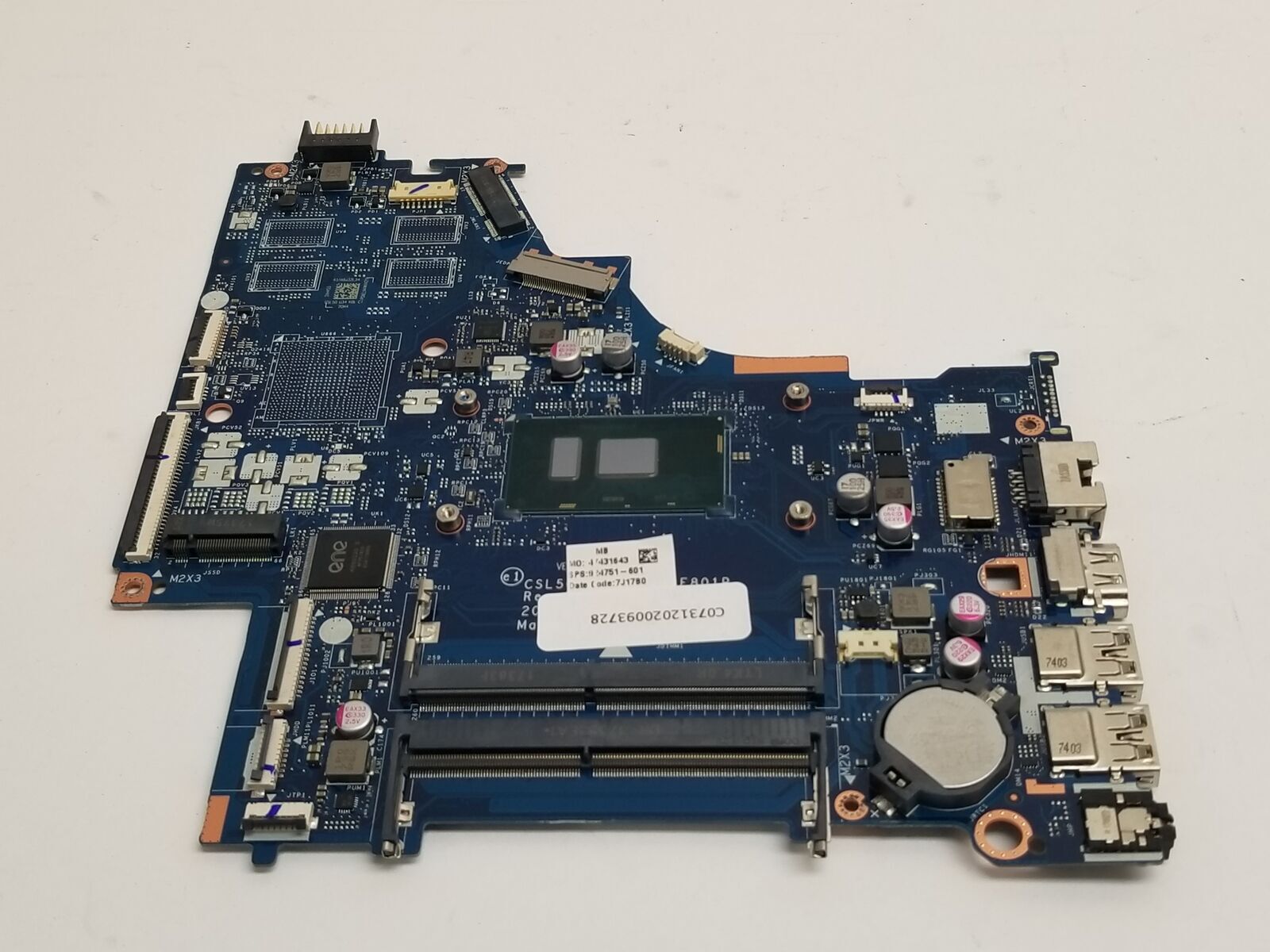 924751-601 HP Uma Intel Core I5-7200u Win Motherboard 15-bs015dx for ...