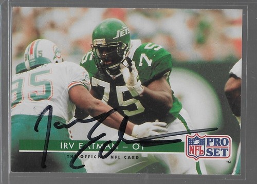 1992 Pro Set Irv Eatman #274 New York Jets Signed Autographed Card | eBay