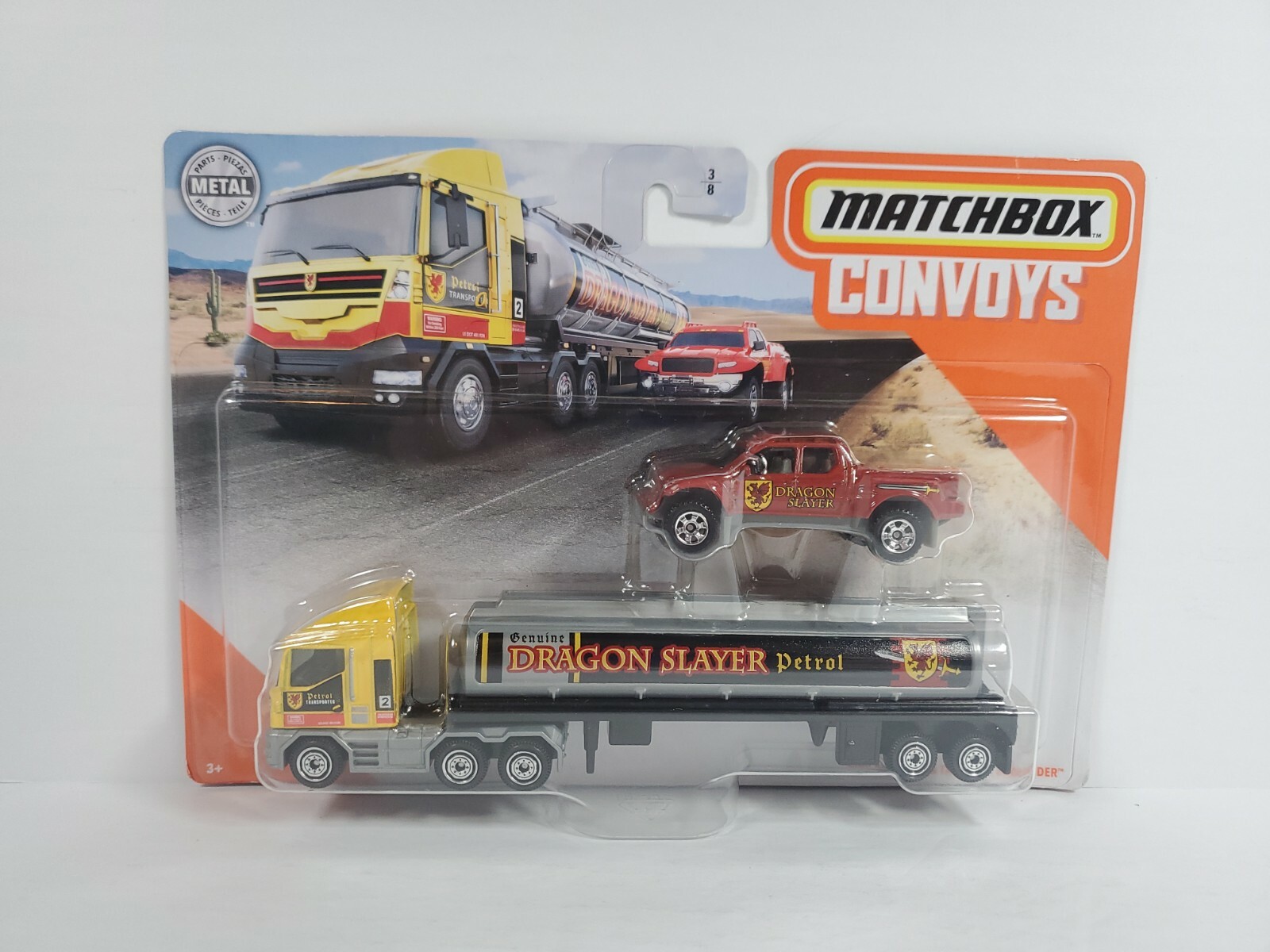 Matchbox Convoys MBX Cabover & Tanker w/ Badlander Dragon Slayer Petrol ...