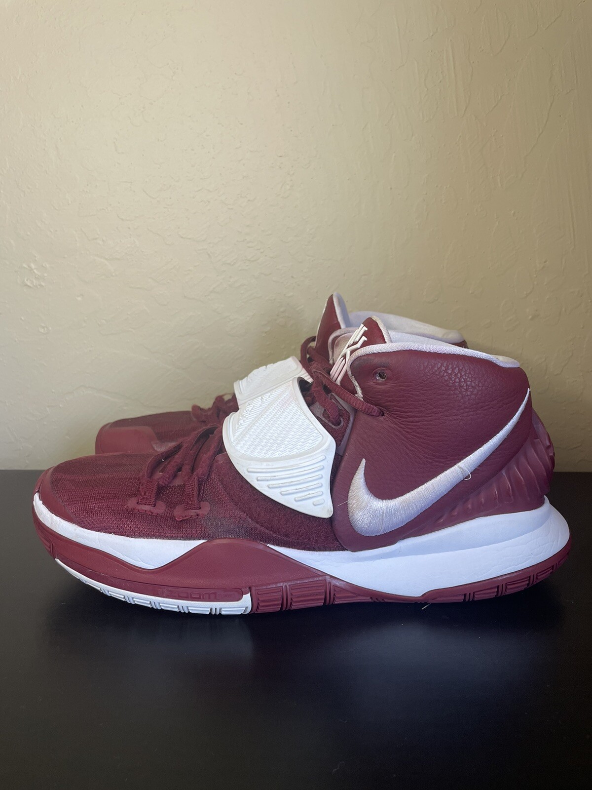 Burgundy Basketball Sneakers