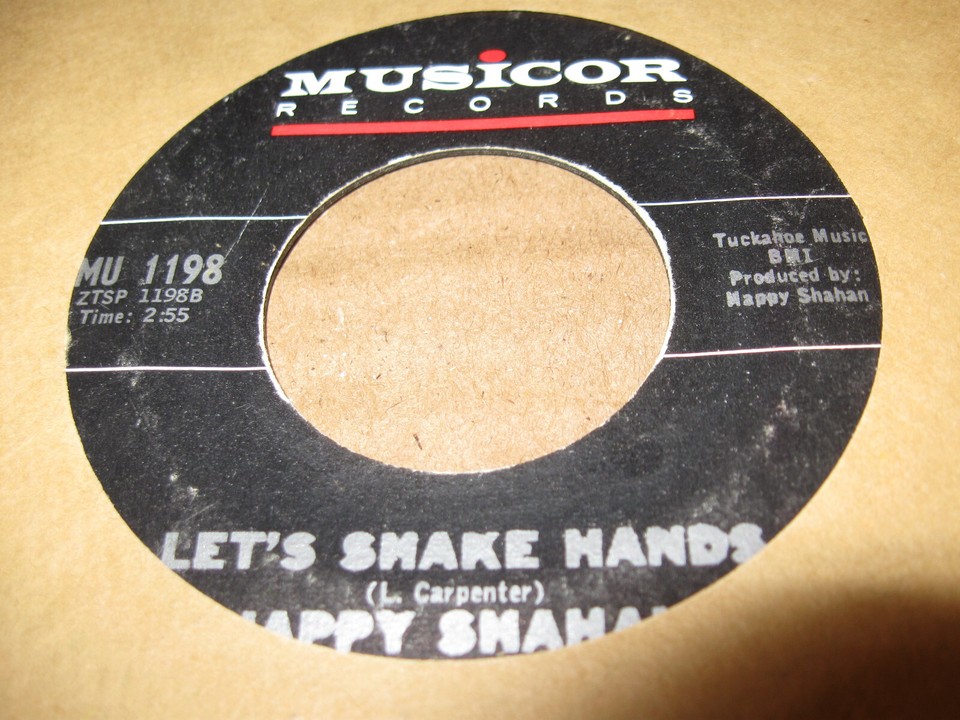 HAPPY SHAHAN Where's My Baby Tonight / Let's Shake Hands 45 MUSICOR | eBay