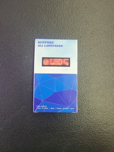LED Digital Bluetooth DIY Programmable Scrolling Name Badge Pink | eBay