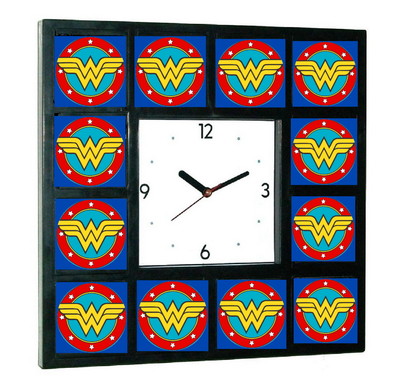 Classic Wonder Woman promo around the Clock with 12 surrounding images ...
