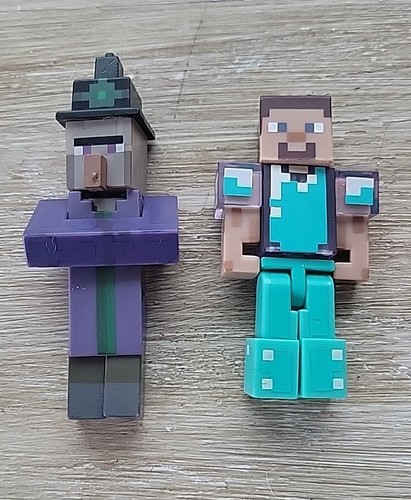 2 Minecraft Action Figures ..Potion Witch Jazwares Mojang 3" Action | eBay