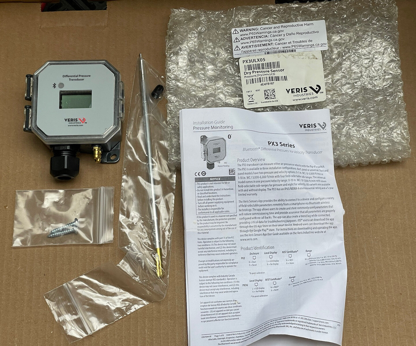 Veris PX3ULX05 Pressure Sensor for sale online | eBay