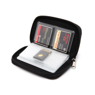 Memory Card Storage Bag Carrying Case Holder Mesh 22 Slots for SD/Micro ...