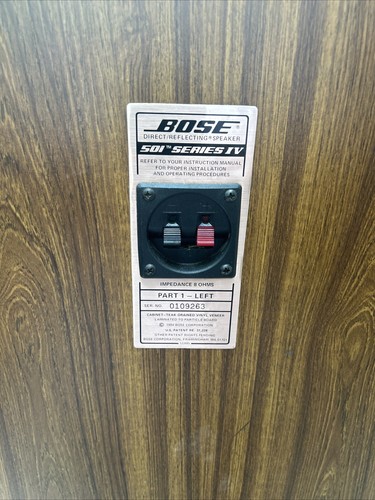 Bose 501 Series IV Direct/Reflecting Speakers - Pair (2) L/R - READ ...