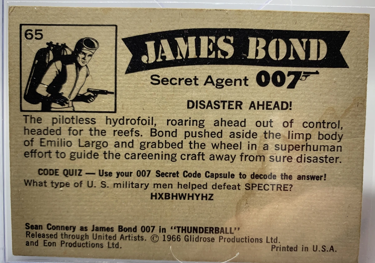 Secret Agent 007 Card