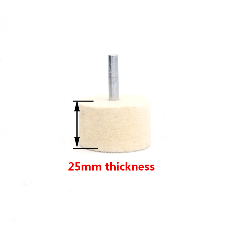 Ø 20mm-40mm Fleece Felt Bobs Polishing Buffing Wheels 1/4'' Shank ...