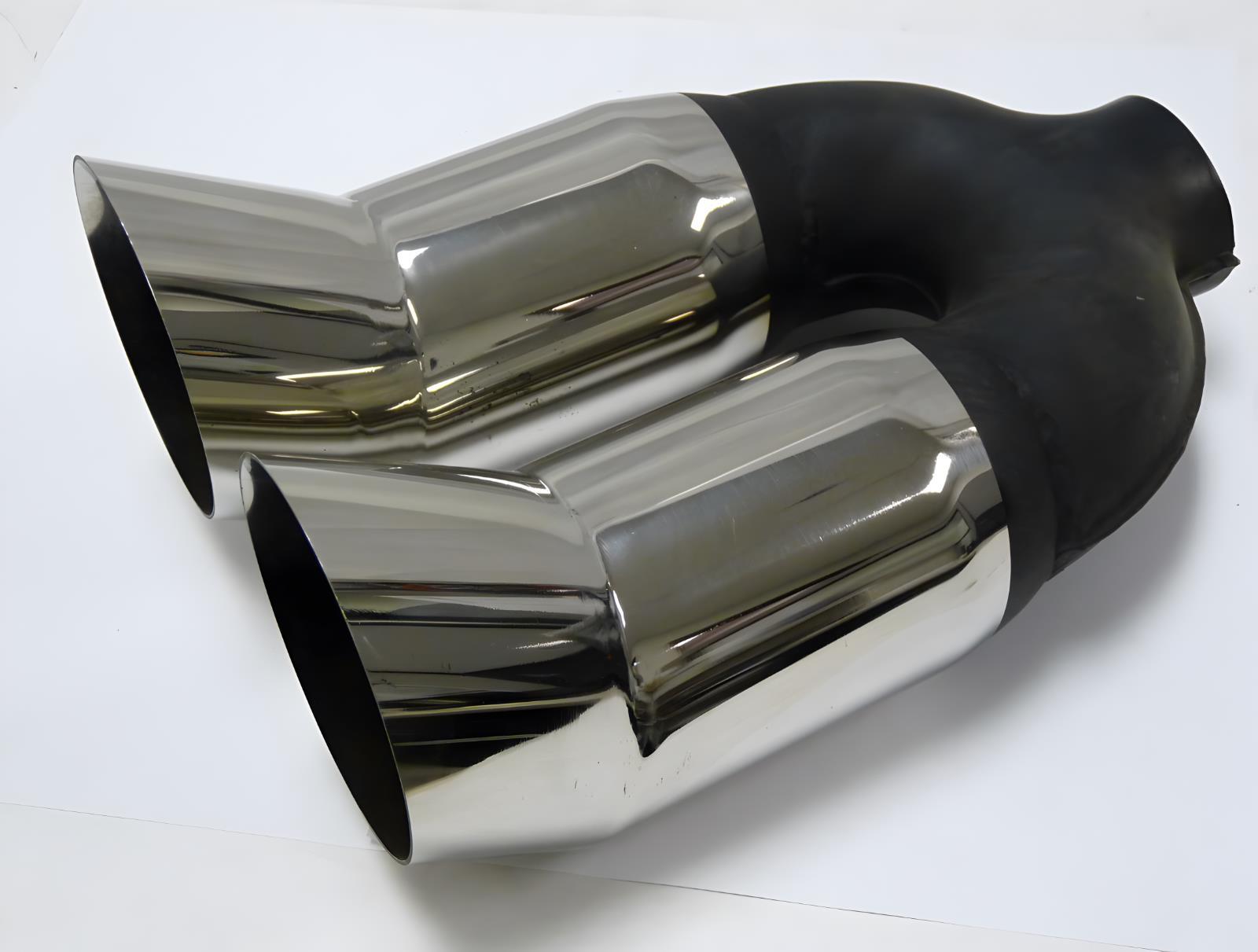 OBX Racing Sports Dual Round DTM Exhaust Tip | 2 1/4" ID | 2 1/2" OD ...