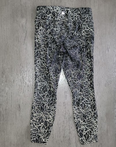 Athleta Black Reflective Floral Pattern Legging Size M - Gem