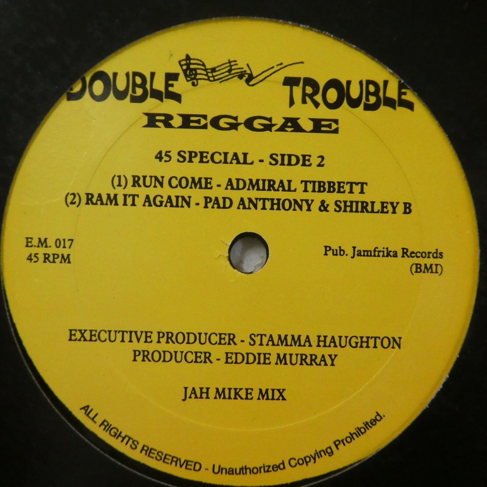 45 Special 12" Reggae Double Trouble JAH MIKE MIX VG++ #7806 HEAR | eBay