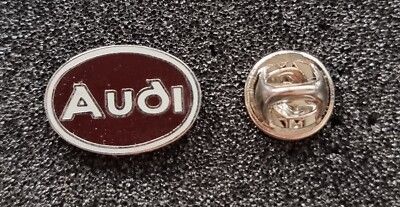 Audi Pin Logo Braun Enamelled - Dimensions 21x14mm | eBay Australia