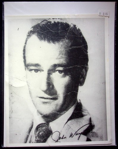 Vintage John Wayne Autographed Print Photo - Classic Hollywood ...
