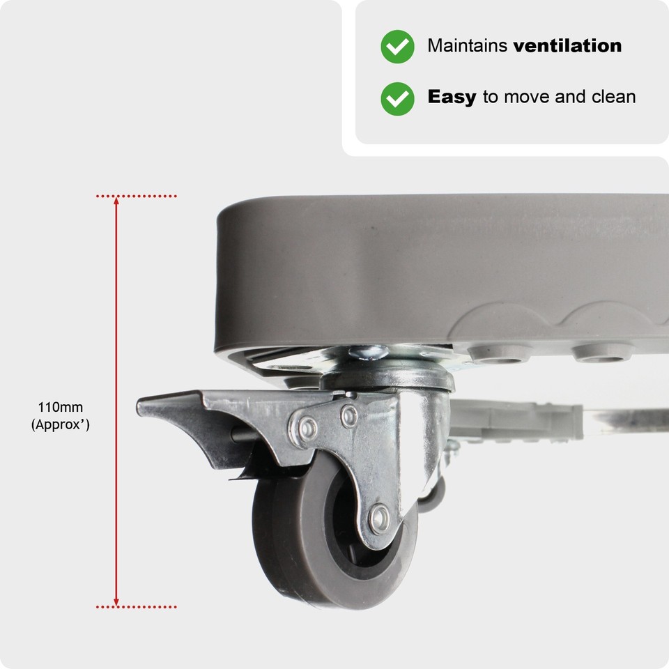 Refrigerator Wheel Trolley Roller Fridge Freezer Appliance Adjustable ...