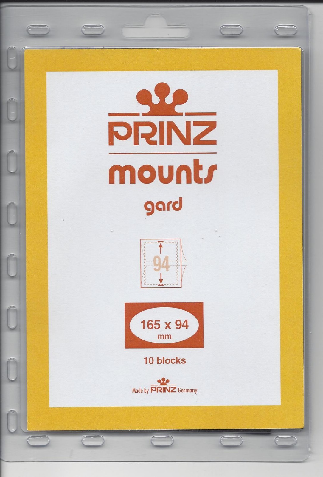 10 Prinz/Scott BLACK Mounts 165 x 94 FDC FREE U.S. Shipping w/$50 Order ...