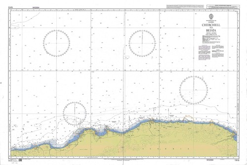 Admiralty 1910 Mediterranean Sea Algeria Cherchell To Bejaia Chart Map ...