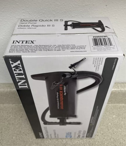 Intex Hi-Output Double Quick III S Hand Pump Air Mattress Pump 2.8 L ...