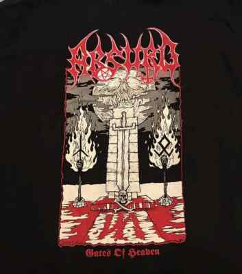 Absurd Gate Of Heaven T-Shirt Short Sleeve Cotton Black Men Size S to ...