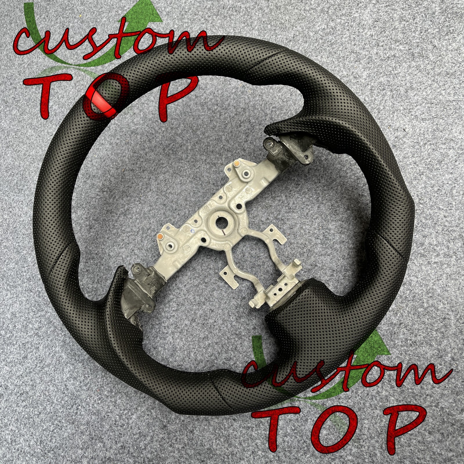 black leather Steering Wheel Fit For Infiniti G37 G35 EX35 EX37 Q40 Q60 ...