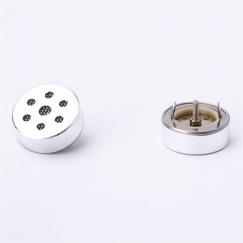 16MM Microphone Cartridge Capsule Microphone Capsule Black Replacement ...