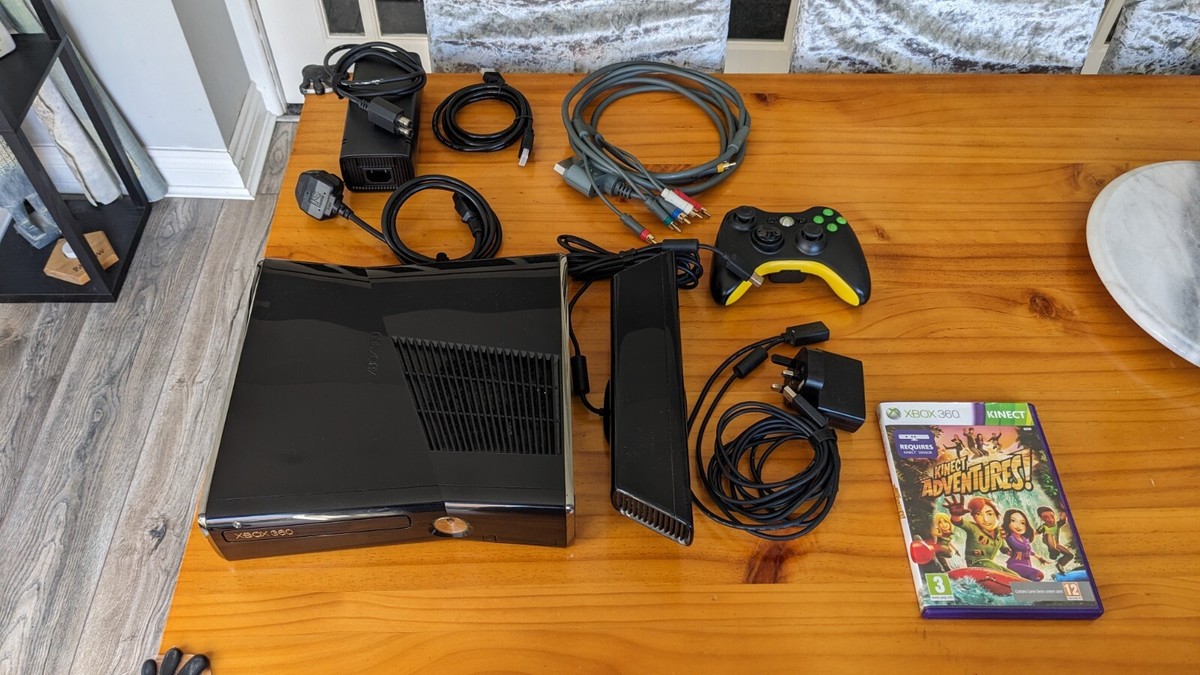 Xbox 360 Slim Unboxing Xbox 360 Slim White 4GB Com Kinect E 2 Games,