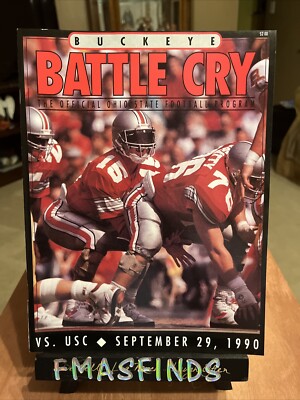 OSU 1990 OHIO STATE vs USC TROJANS Sept 29 Football Program TODD ...