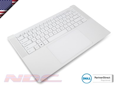 Dell XPS 9500/9510 White Palmrest, Touchpad+US ENGLISH Backlit Keyboard ...