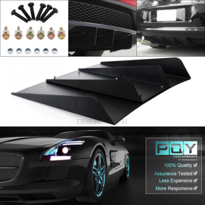 4 Shark Fins Rear Bumper Wind Blades Spoiler Diffuser For 99-03 Honda ...