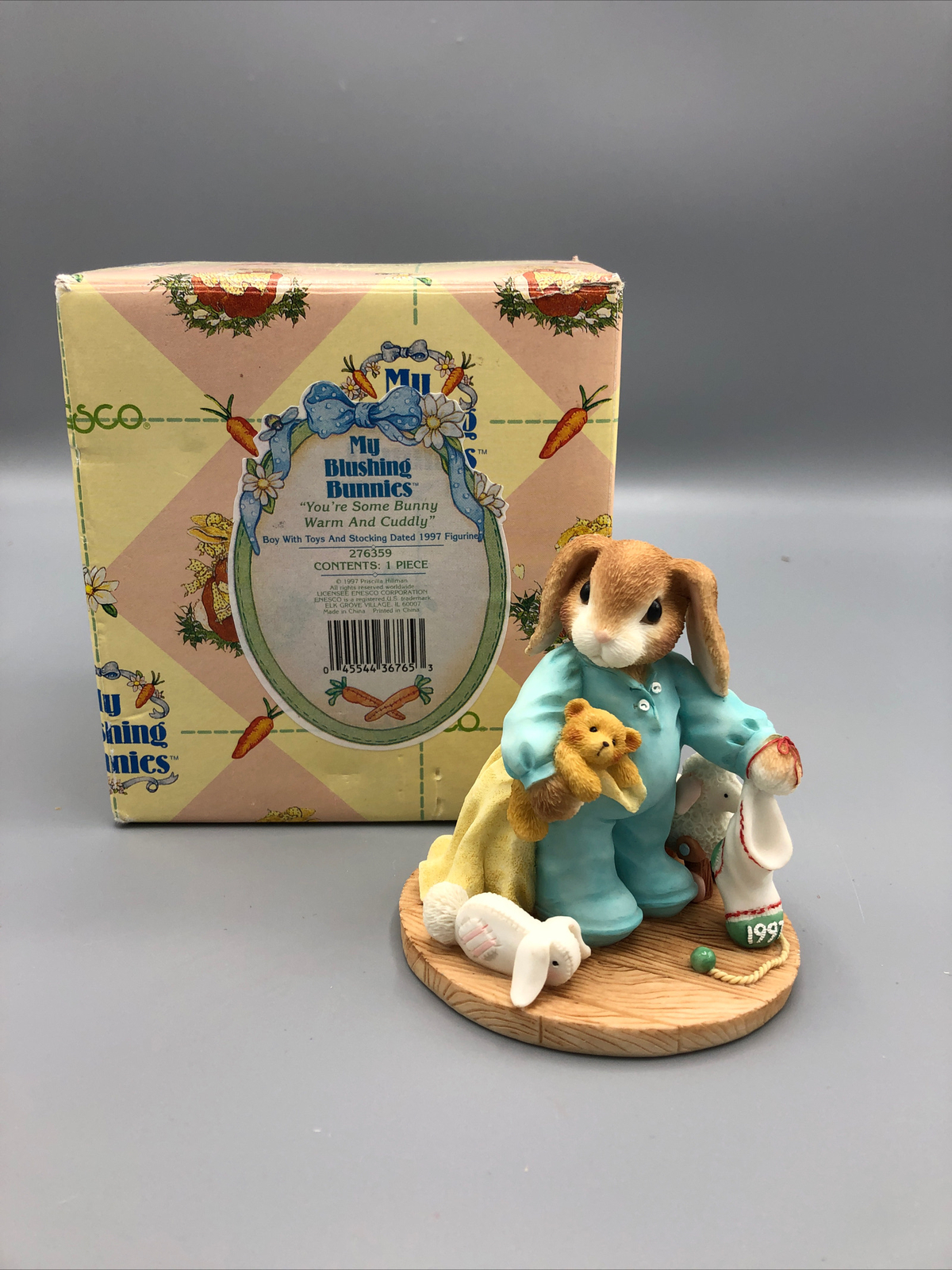 Enesco+My+Blushing+Bunnies+1997+%22you%27re+Some+Bunny+Warm+and+Cuddly ...