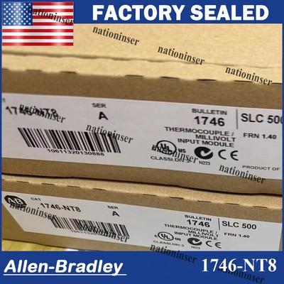 New Allen-Bradley 1746-NT8 SER A SLC 500 Thermocouple PLC Input Module ...