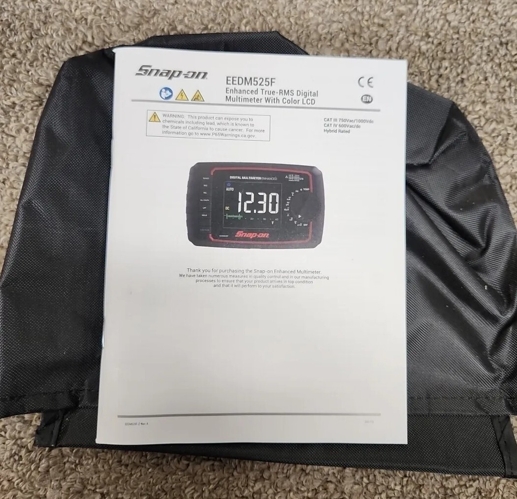 Snap-on Handheld Digital Multimeter - EEDM525F for sale online | eBay