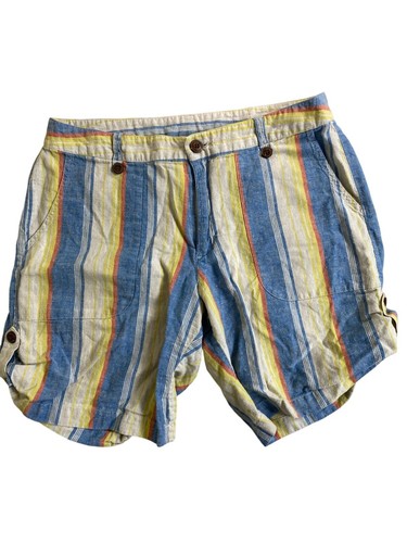 Patagonia Womens Striped Organic Cotton Hemp Shorts Size 10 Outdoor ...