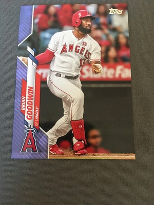 2020 Topps Series 2 BRIAN GOODWIN Fathers Day Blue /50 Angels #484 | eBay