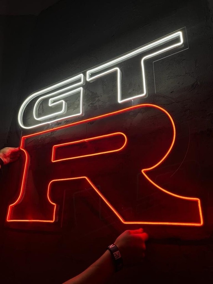 GTR Car Logo Sign Neon Sign / Led NeonSign / Custom Neon Sign Neon Sign ...