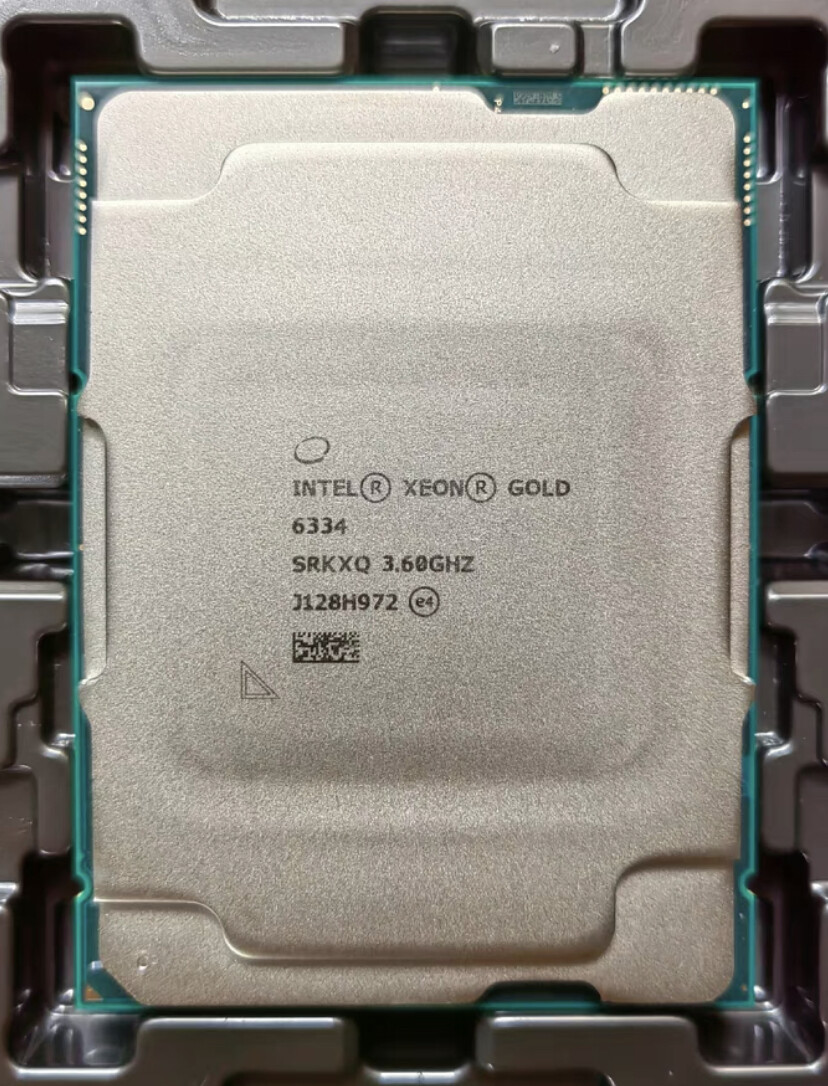 INTEL XEON GOLD PROCESSOR 6334 CPU 3.60GHZ FCLGA4189 SRKXQ 8 CORE 18MB ...