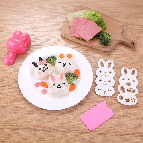 Cute Cat Rice Ball Mold Cartoon Cat Pattern Bento Rice Decor Kids DIY ...