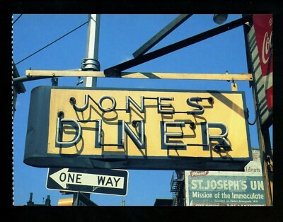 Restaurant Diner chrome postcard Jones' Diner New York City, NY | eBay