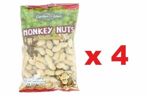 4x 300g Monkey Nuts peanuts In Shell Wild Bird Food Animal Hamster ...
