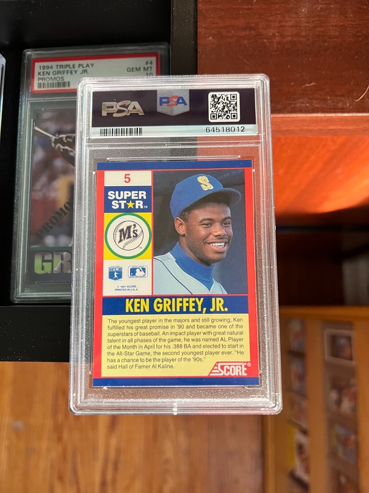 1991 Score Superstar Mariners Ken Griffey Jr. GEM MINT PSA 10 Pop 22 | eBay