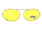 Oval Yellow Lens Clip-on Sunglasses | eBay