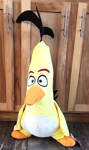 Angry Birds Yellow Plush Chuck Extra Large Stuffed Toy With Tags 24 ...