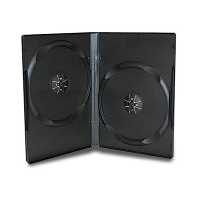 50 Pack Standard Black Double DVD Cases 14MM | eBay