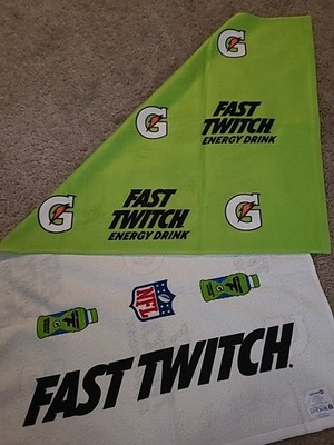 NFL Fast Twitch Neon Gatorade Sideline Towel 42”X22” NWT | eBay