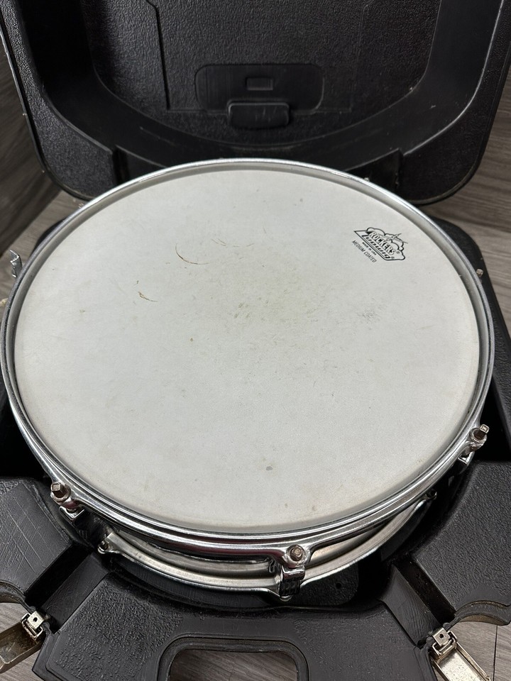 Vintage LUDWIG ROCKER SNARE DRUM W/ CASE BLUE & OLIVE 14” READ | eBay