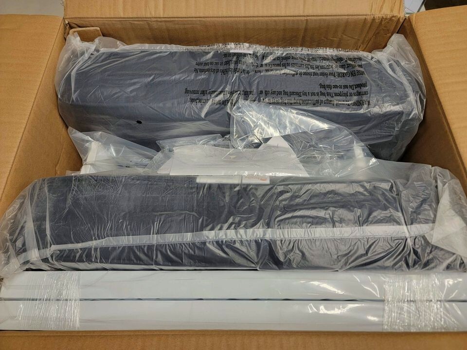 Allen + Roth Seavale Set of 2 White Aluminum Ottoman | eBay