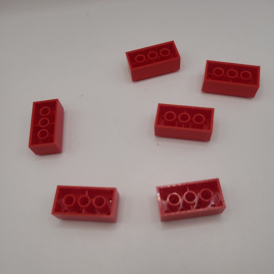 Lego Brick 4x2 Red 3001 Replacement Part #3001 X6 | eBay