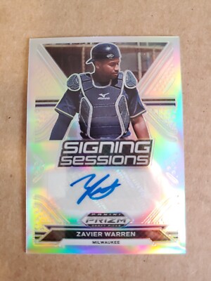 Zavier Warren 2021 Panini Prizm Draft Picks Signing Sessions Prizm Auto ...